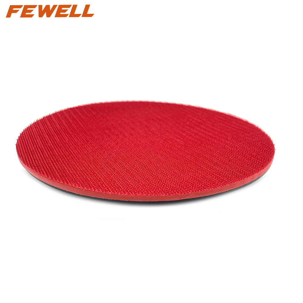 4-7Inch 100-180mm M14 Rubber Hook And Loop plastic backing Pads for ...